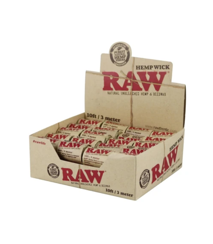RAW HEMP WICK 20FT/6 METER 20 ROLLS/BOX – Magic Town Mayoreo